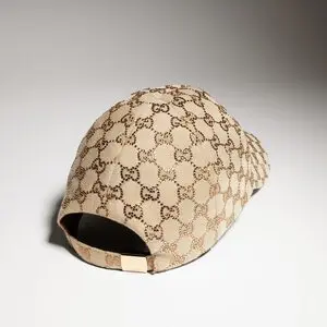 Gucci Gg Cotton Denim Baseball Cap - Beige