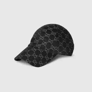 Gucci Gg Canvas Baseball Hat - Black