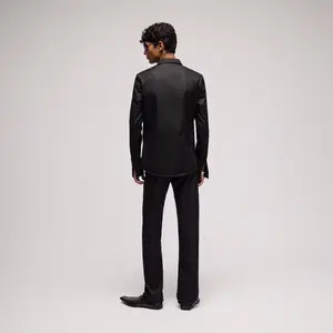 Gucci Reversible Padded Denim And Nylon Shirt, Size - Black
