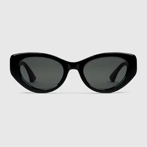 Gucci Cat Eye Acetate Sunglasses - Black