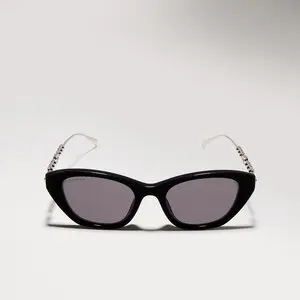 Gucci Cat Eye Acetate Sunglasses - Black