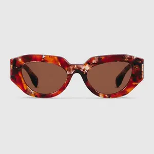 Gucci Cat Eye Acetate Sunglasses - Brown