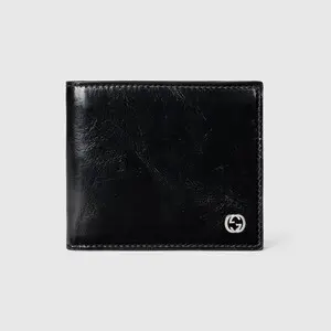 Gucci Gg Marmont Bi-fold Card Case Wallet - Black