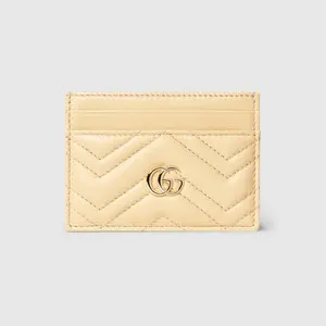 Gucci Gg Marmont Card Case - Yellow