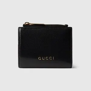 Gucci Bi-color Gg Marmont Small Wallet Black