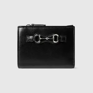 Gucci Bi-color Gg Marmont Small Wallet - Black