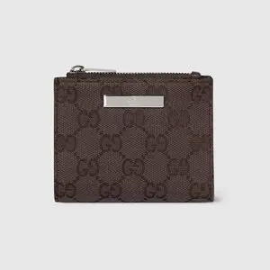 Gucci Bi-color Gg Marmont Small Wallet Brown