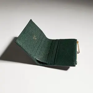 Gucci Bi-color Gg Marmont Small Wallet - Green