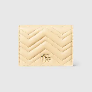 Gucci Gg Marmont Small Wallet - Yellow