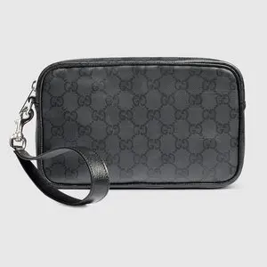 Gucci Gg Emblem Small Business Case Black