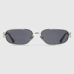 Gucci Square-frame Sunglasses - Silver