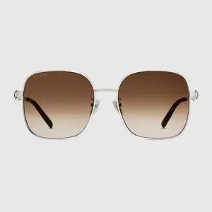 GUCCI Gucci Frameless Oval Sunglasses With Horsebit Detail