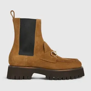Gucci Horsebit Ankle Boots - Brown
