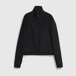 Gucci Gg Jersey Jacquard Zip Jacket - Black