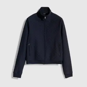 Gucci Gg Jerey Jacquard Zip Jacket, Ize - Blue