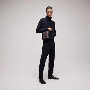 Gucci Gg Jerey Jacquard Zip Jacket, Ize - Blue