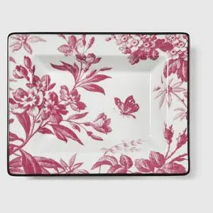 Gucci Flora Sketch Print Round Box - Red