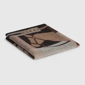 Gucci Gg Quilted Cotton Blanket - Brown