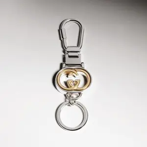 Gucci Ophidia Gg Supreme Canvas Keychain - Silver