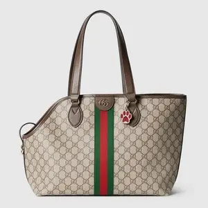 Gucci Gg Monogram Medium Pet Tote Bag - Beige