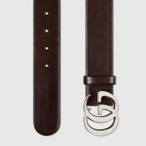 Gucci Reversible Belt With Interlocking G Buckle - Brown