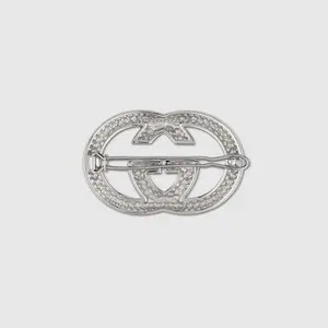 Gucci Interlocking G Hair Clip With Crystals