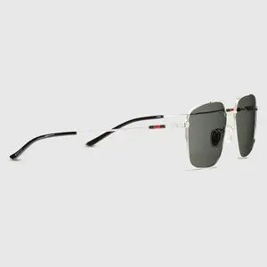 Gucci Square Frame Sunglasses - Silver
