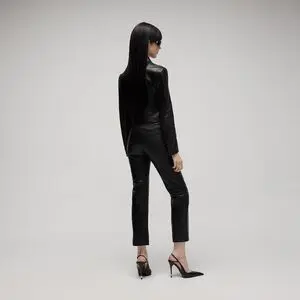 Gucci Light Stretch Leather Skinny Pants