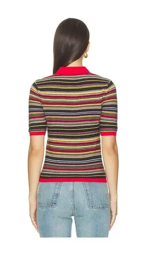 PISTOLA Ashlee Short Sleeve Polo Sweater In . Also