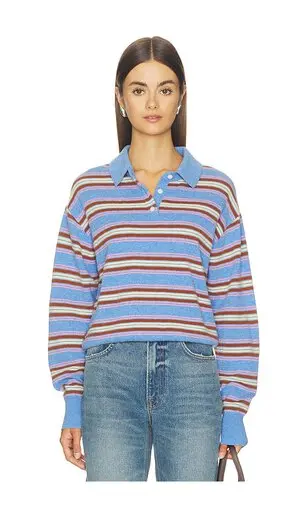 Guest In Residence Collegiate Stripe Polo In . Also - Multi