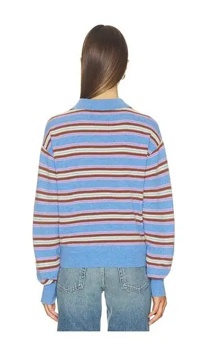 Guest In Residence Collegiate Stripe Polo In . Also