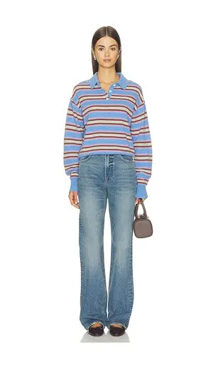 Guest In Residence Collegiate Stripe Polo In . Also