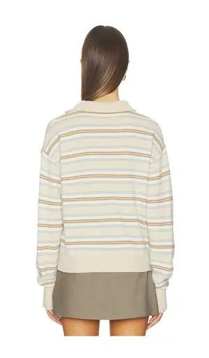 Guest In Residence Collegiate Stripe Polo In . Also