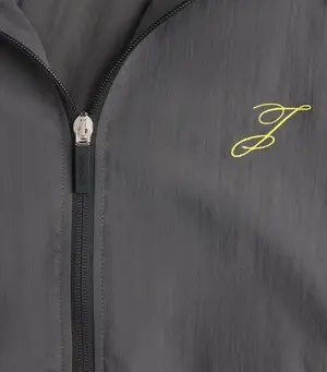 Jacquemus Embroidered Initial Windbreaker Jacket - Grey