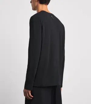 Jacquemus Cotton-hemp Logo Long-sleeve T-shirt