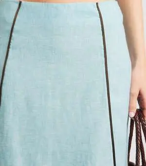 Lug Von Siga Mila Linen Maxi Skirt