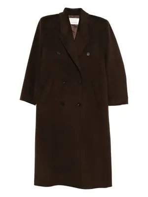 THE FRANKIE SHOP Gaia Wool Double-breasted Coat - Brown