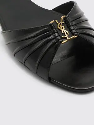 Saint Laurent Babylone Leather Mules