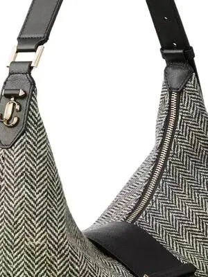 JIMMY CHOO Bar Hobo Medium Shoulder Bag
