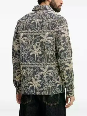 MOS MOSH David Palm-print Shirt Jacket