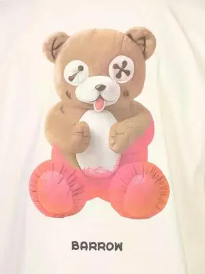 BARROW Keep Going Teddy-bear Print T-shirt