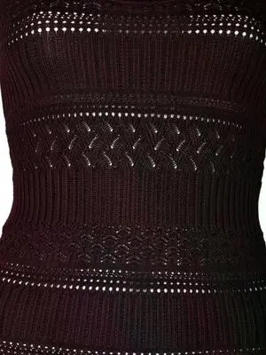 Veronica Beard Sandra Pointelle-knit Tank Top