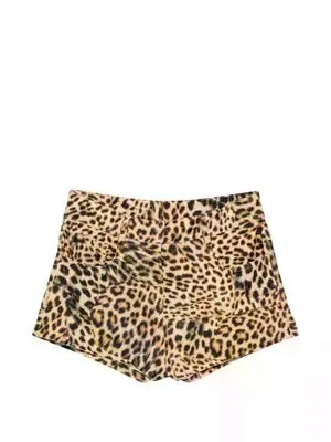 Norma Kamali Leopard-print Shorts - Neutrals