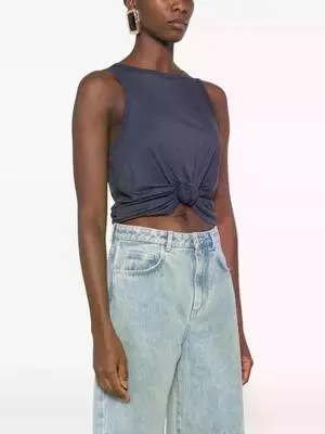 Magda Butrym Knot-detail Tank Top - Blue