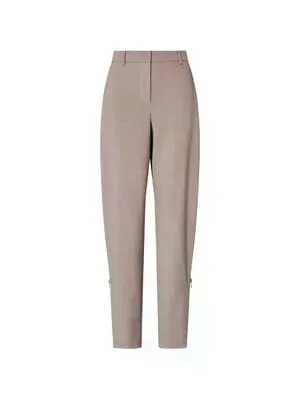 Liu Jo Mélange Trousers With Zipper - Neutrals