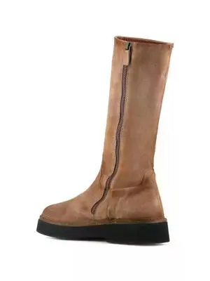 ALEXANDER HOTTO Suede Side-zip Boots