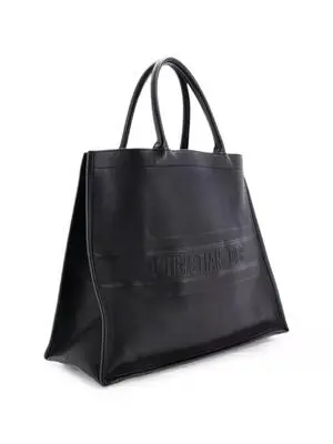 Dior Book Embossed Leather Large Tote Bag
