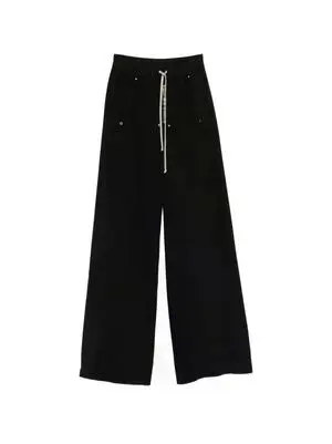 Rick Owens Geth Belas Drawstring Wide-leg Track Pants - Black