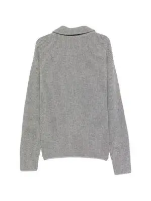 Extreme Cashmere Xtra Yours Ribbed-knit Zip-up Cardigan - Grey