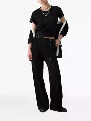 Liu Jo Knit Trousers With Drawstrings - Black